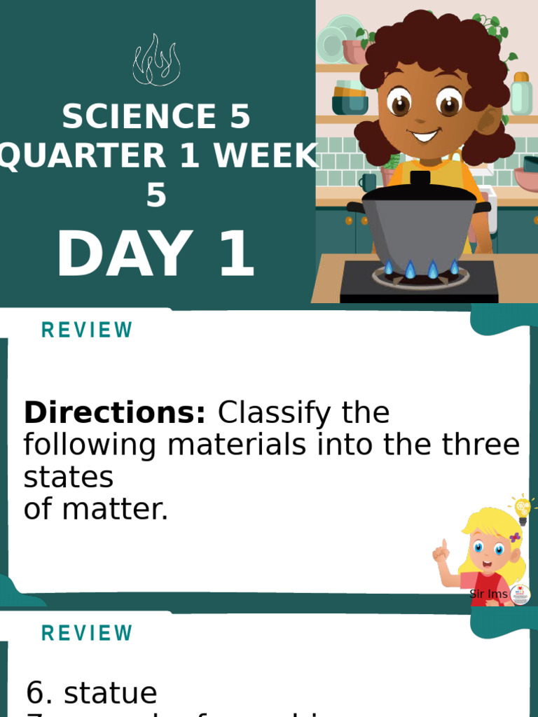 Complete g5q1w5 PPT Science (Matatag) | PDF | Heat | Liquids