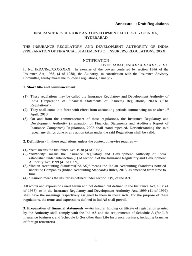 Annexure II Draft Regulations | PDF | Income Statement | Equity (Finance)