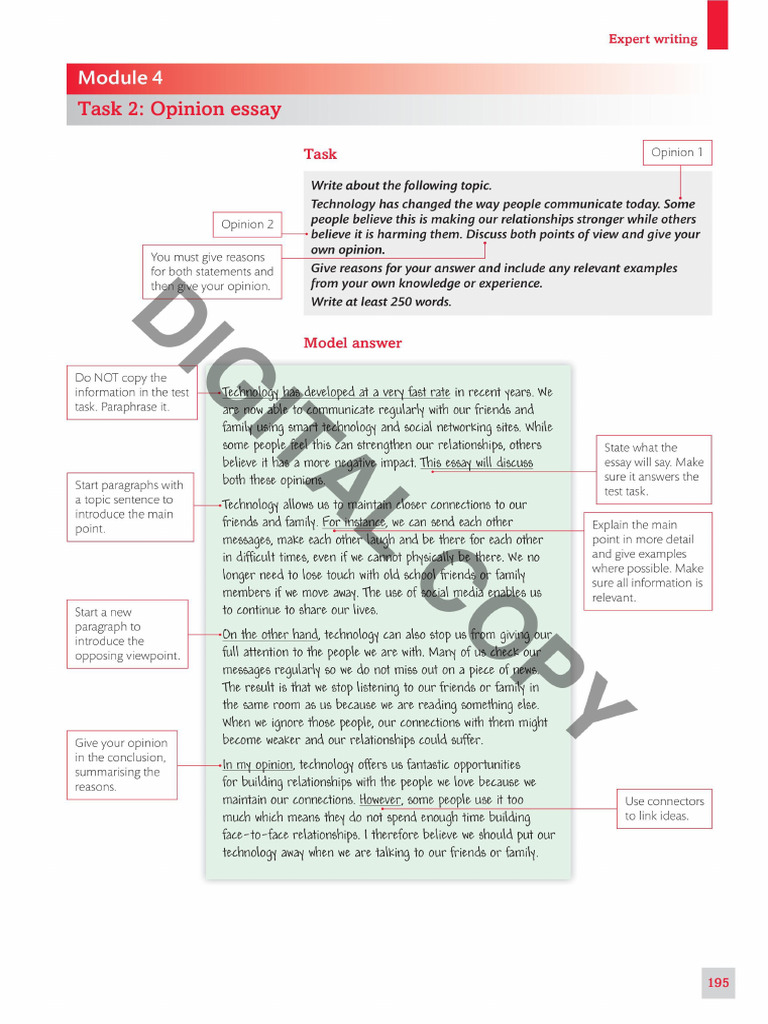 Model Discursive Essay Watermarked | PDF