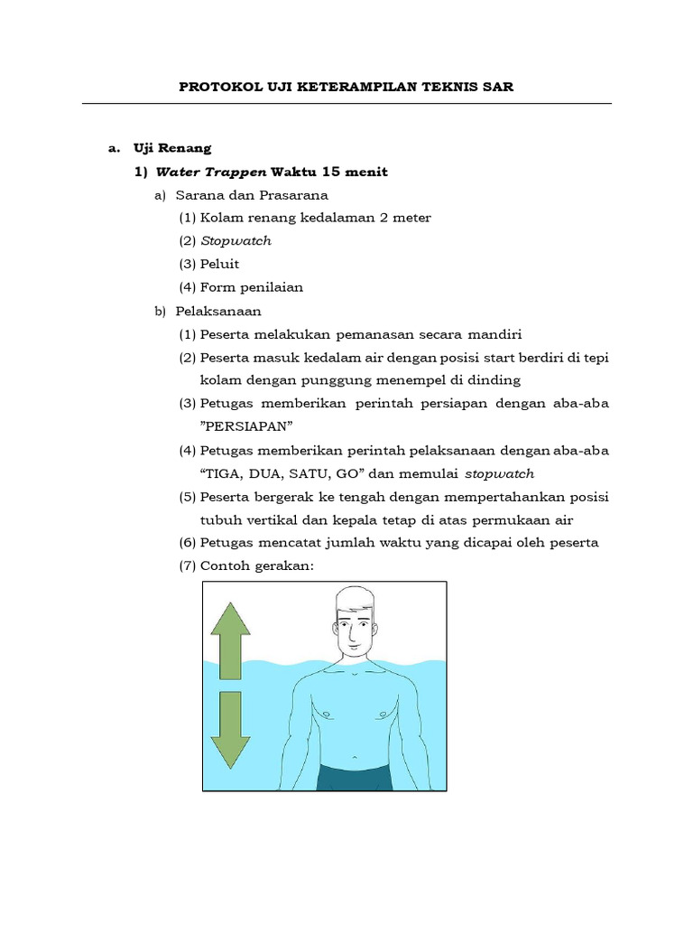 Protokol Uji Keterampilan Teknis Sar | PDF