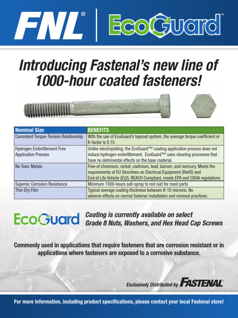 EcoGuard Snapshot Apr12 | PDF | Corrosion | Screw