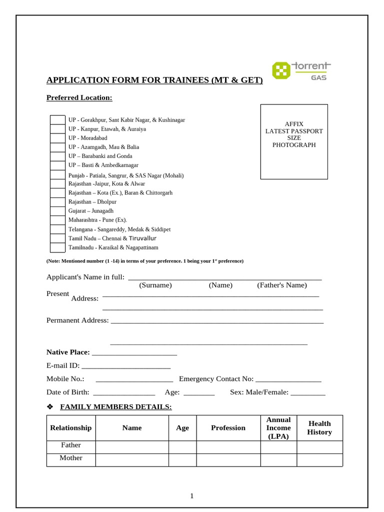 Trainees Application Form | PDF | Health Care | Medicine