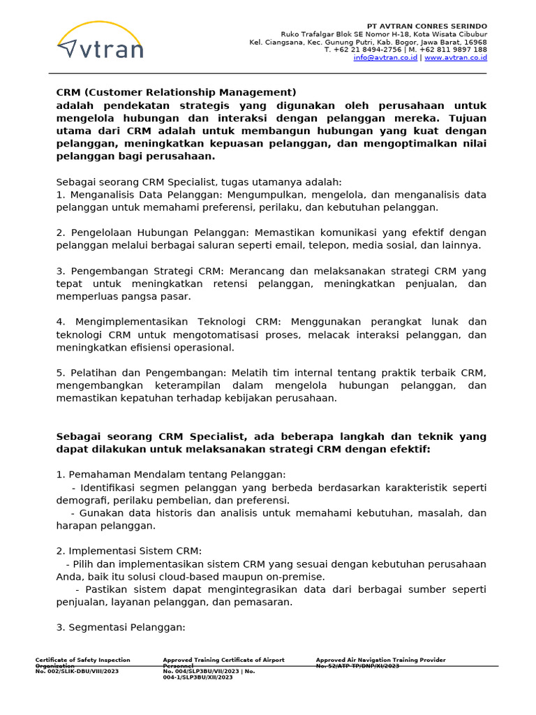 CRM (Customer Relationship Management) - GSA | PDF