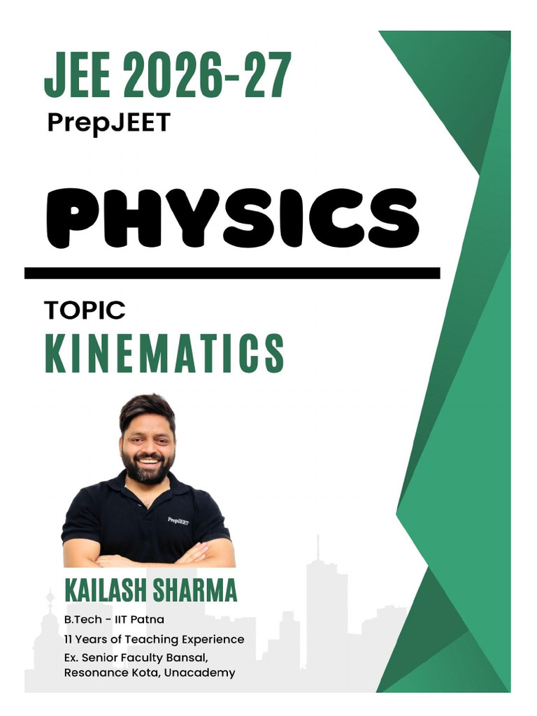 (Sheet) Kinematics - Rectilinear, Projectile and Relative Motion | PDF ...