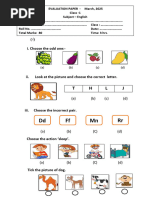 Hindi Swar and Vyanjan Worksheet | PDF