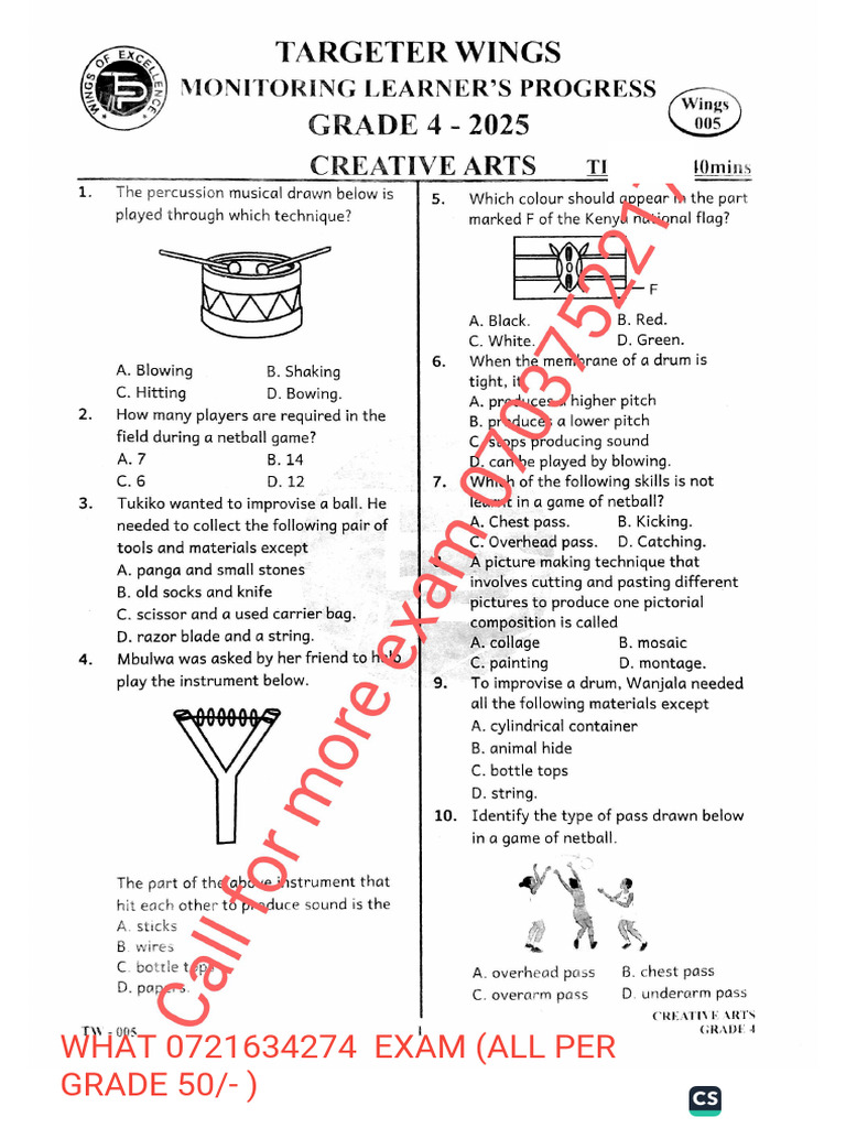 Tws005 Grade 4 Creative Arts 070375221701 - Sign | PDF