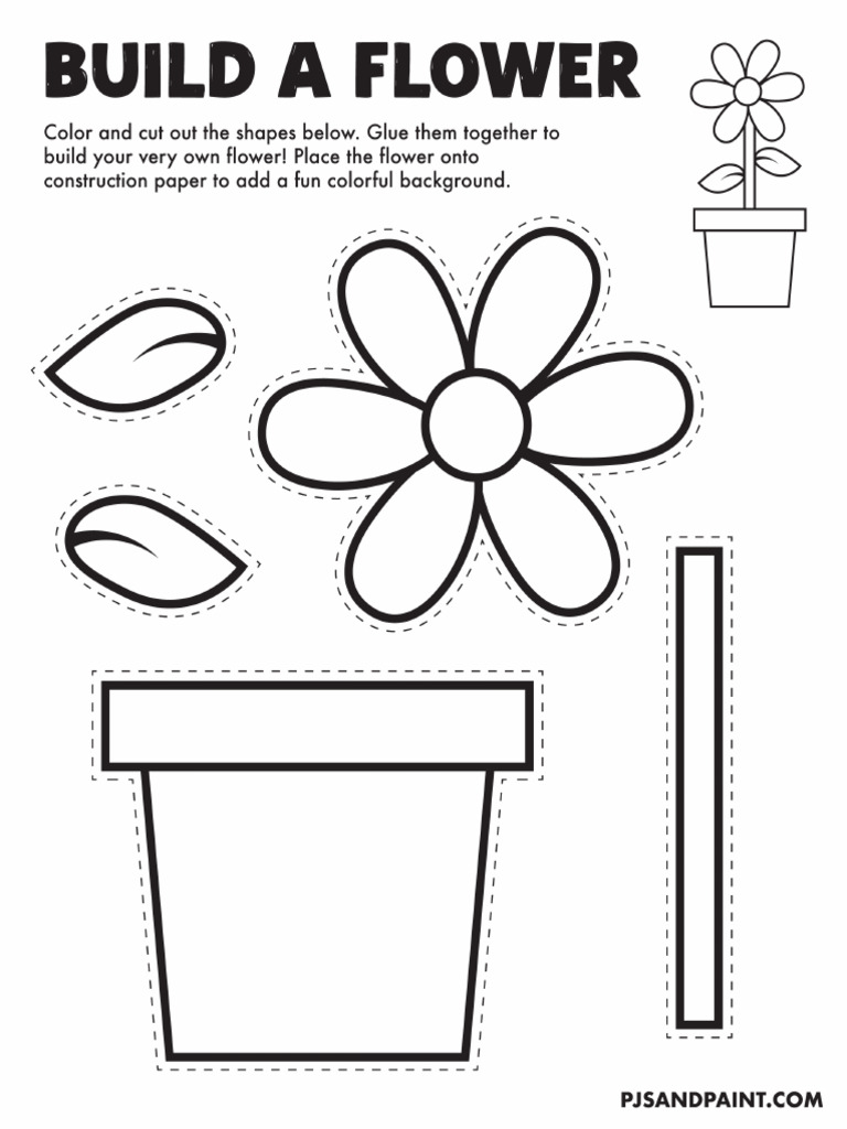 Build A Flower Pjs and Paint | PDF