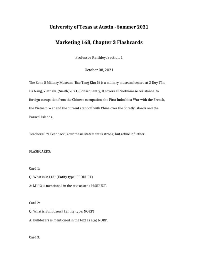 Marketing 168 Chapter 3 Flashcards | PDF