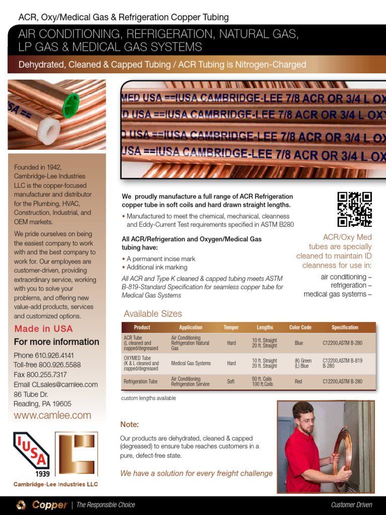 HVAC CL Acr Refrig Copper Tube Ds WEB | PDF | Pipe (Fluid Conveyance ...
