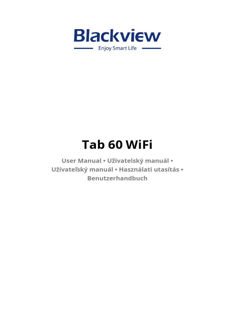 Blackview Tab 60 User Manual | PDF | Electricity