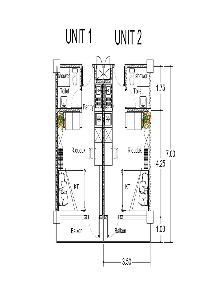 Denah Unit t21 | PDF