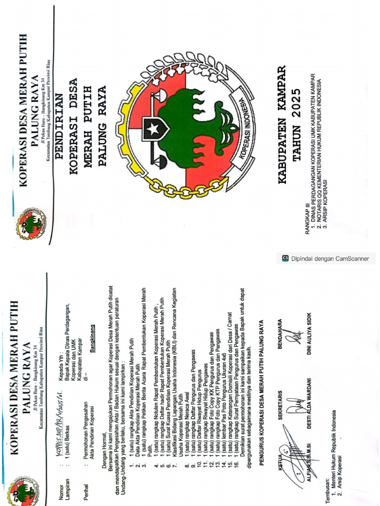 Koperasi Merah Putih Palung Raya | PDF