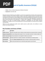 Dgaqa Organisation Manual: Government of India, Ministry of Defence ...