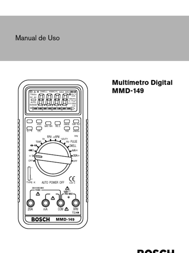 Manual de Uso - Multimetro Digital | Download grátis PDF | Rede ...