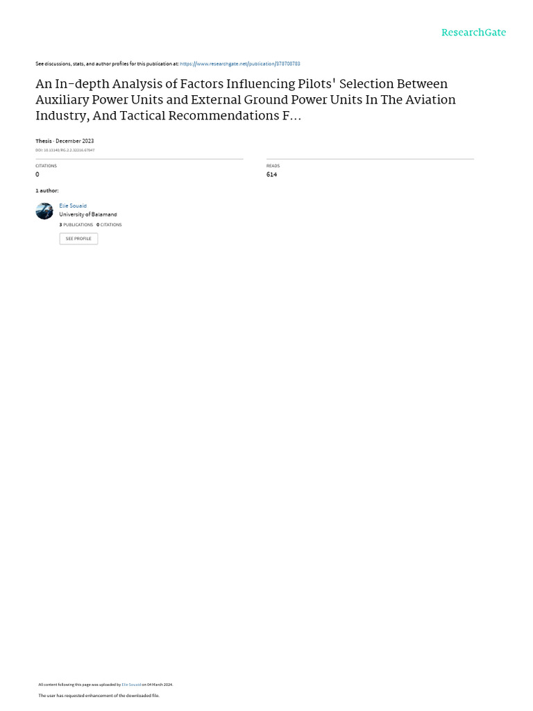 An in Depth Analysis of Factors Influencing Pilots Selection Between ...