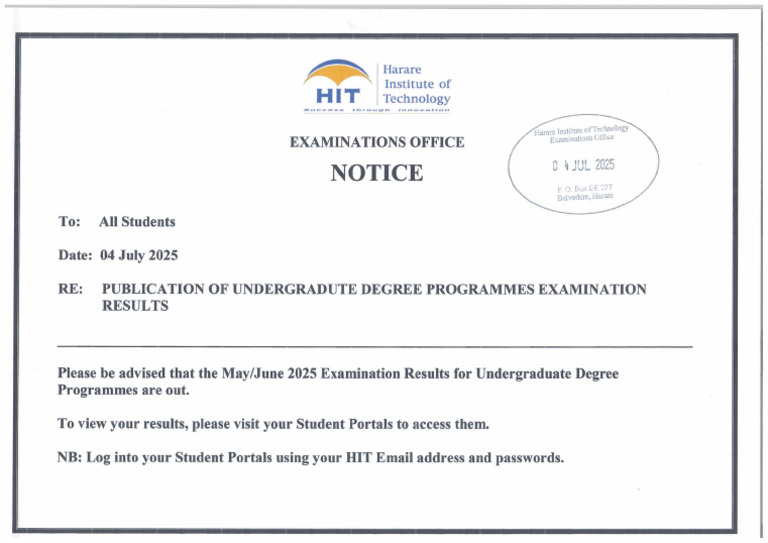 Notice All Students | PDF