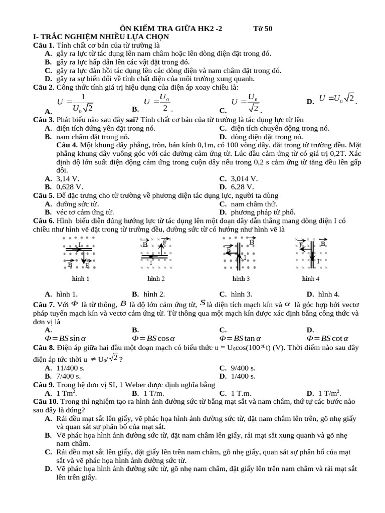 50 - Ôn Ktra Gi A HKII-2 | PDF