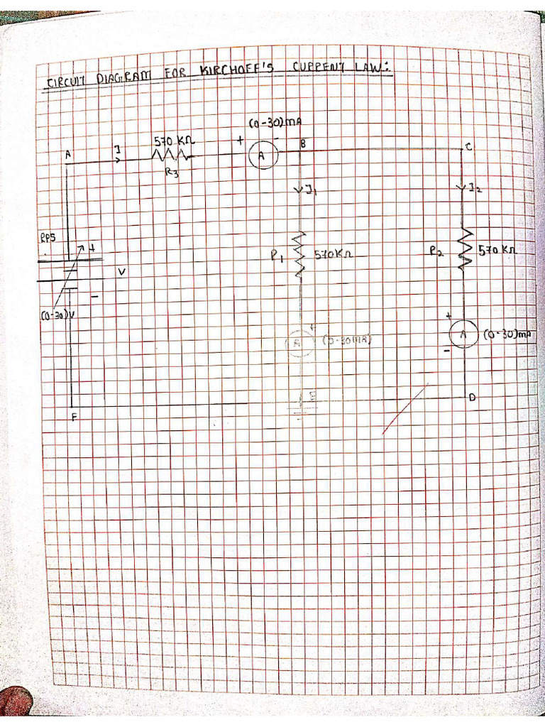EC3271 Circuit Analysis Laboratory Record | PDF