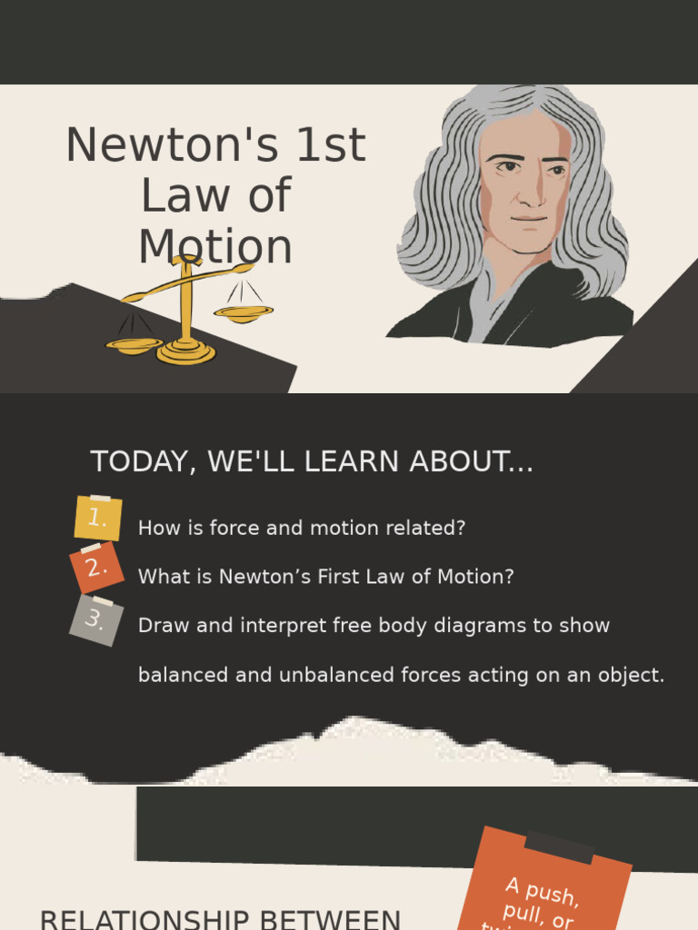 Newton's 1st Law of Motion | PDF | Force | Friction