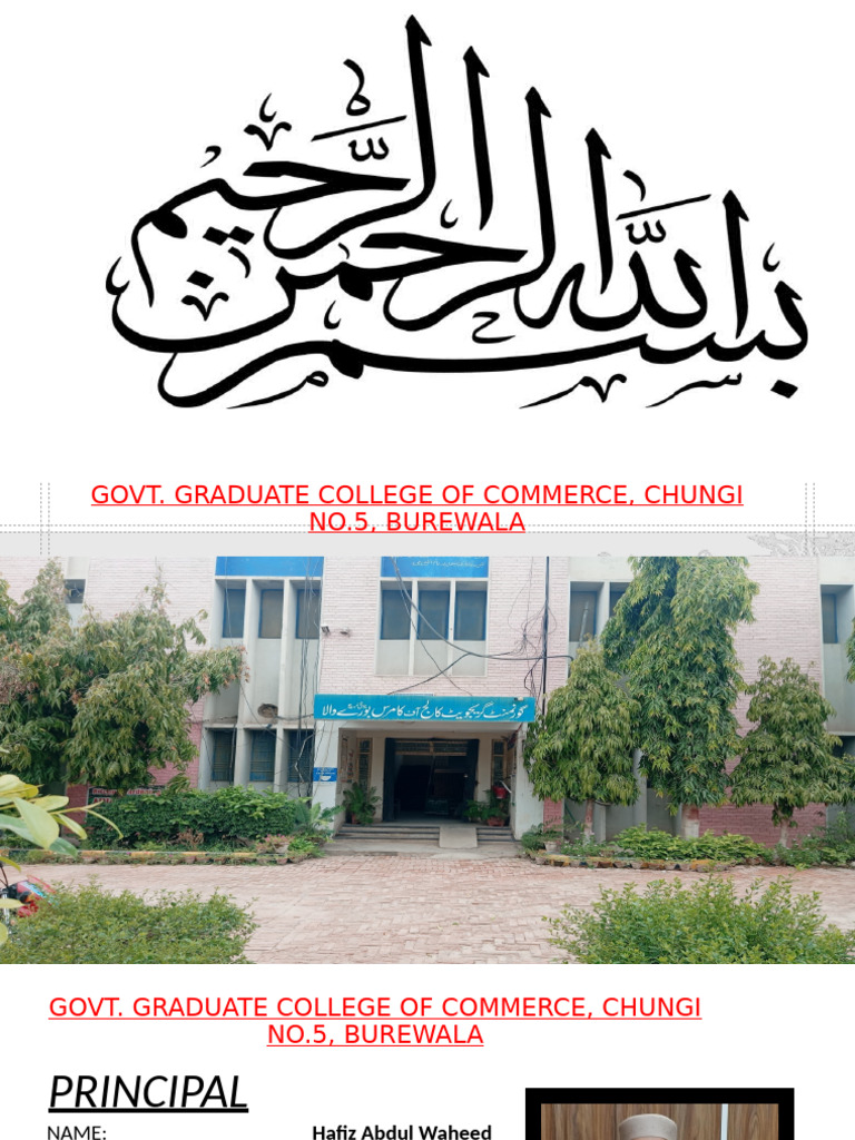 GGCC Burewala PPT For Enrolment Drive Segment-Multan Division | PDF