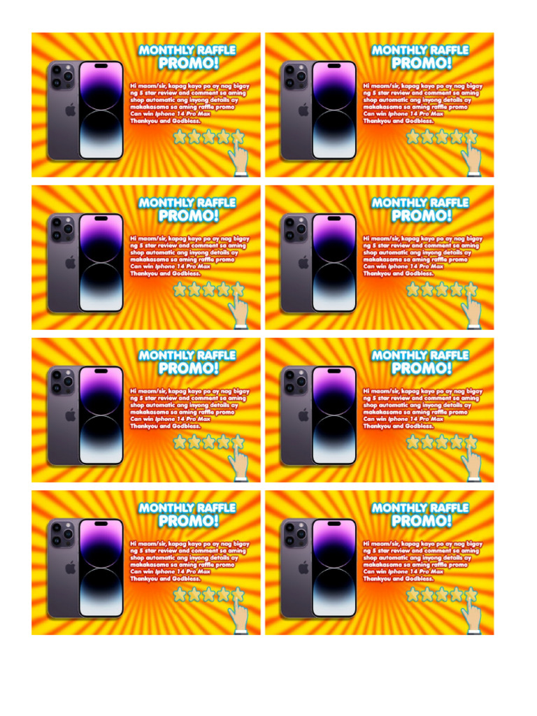 Iphone Raffle | PDF