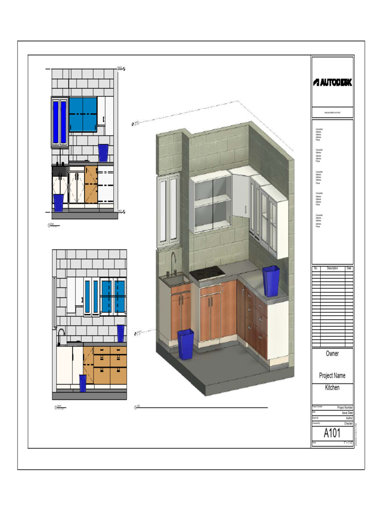 Adib Kitchen - Sheet - A101 - Kitchen | PDF