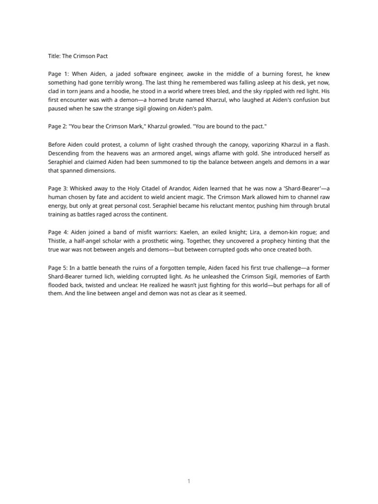 The Crimson Pact | PDF