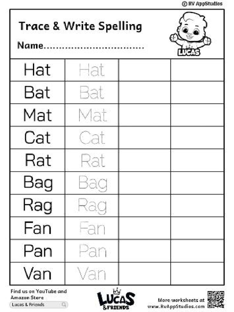 ABC Spelling - Spell & Phonics Worksheet | PDF