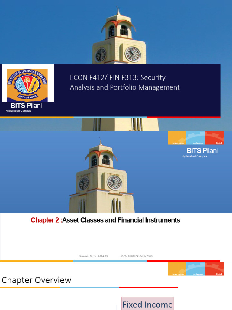 Asset Classes in Security Analysis | PDF | Bonds (Finance) | Stock ...