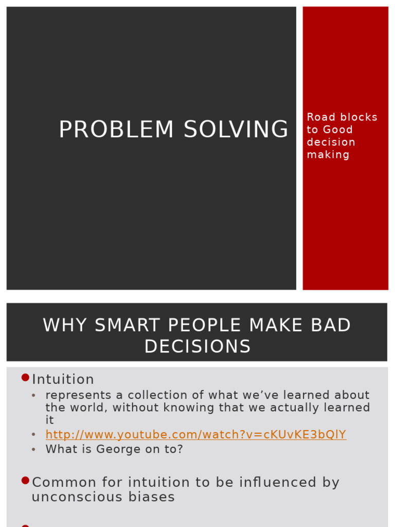 Barriers to Effective Decision Making | PDF | Justice | Crime & Violence