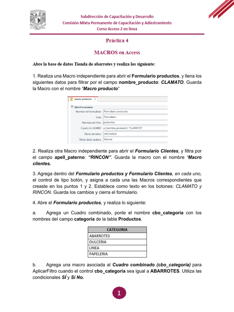 Macros en Access: Curso Práctico 2 | PDF