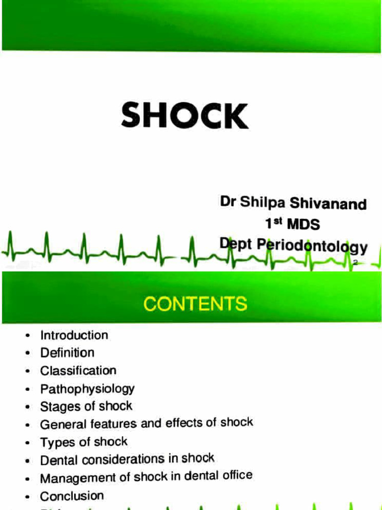 Pathology Notes (BPT) - Shock | PDF