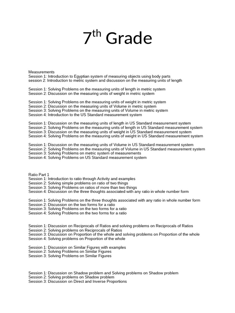 Lesson Plan - Rough 7th Grade | PDF | Pi | Square Root
