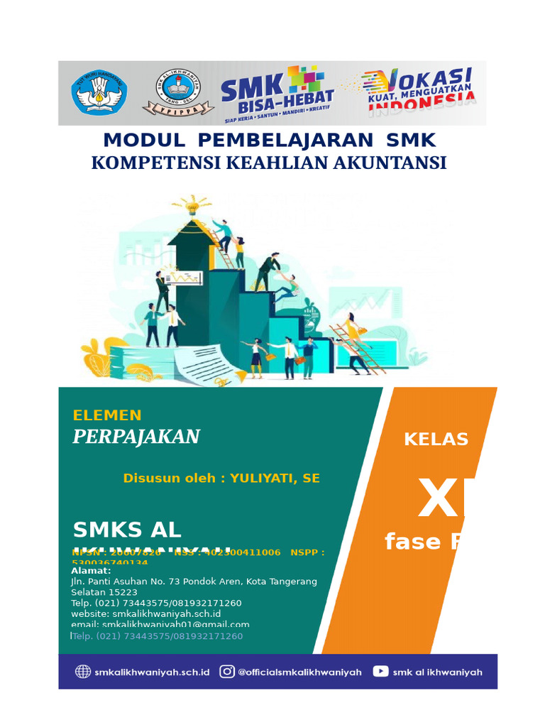 Modul Ajar Elemen Perpajakan Kelas 11 Akl | PDF