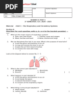 Primary Science Test Prep | PDF | Heart | Blood