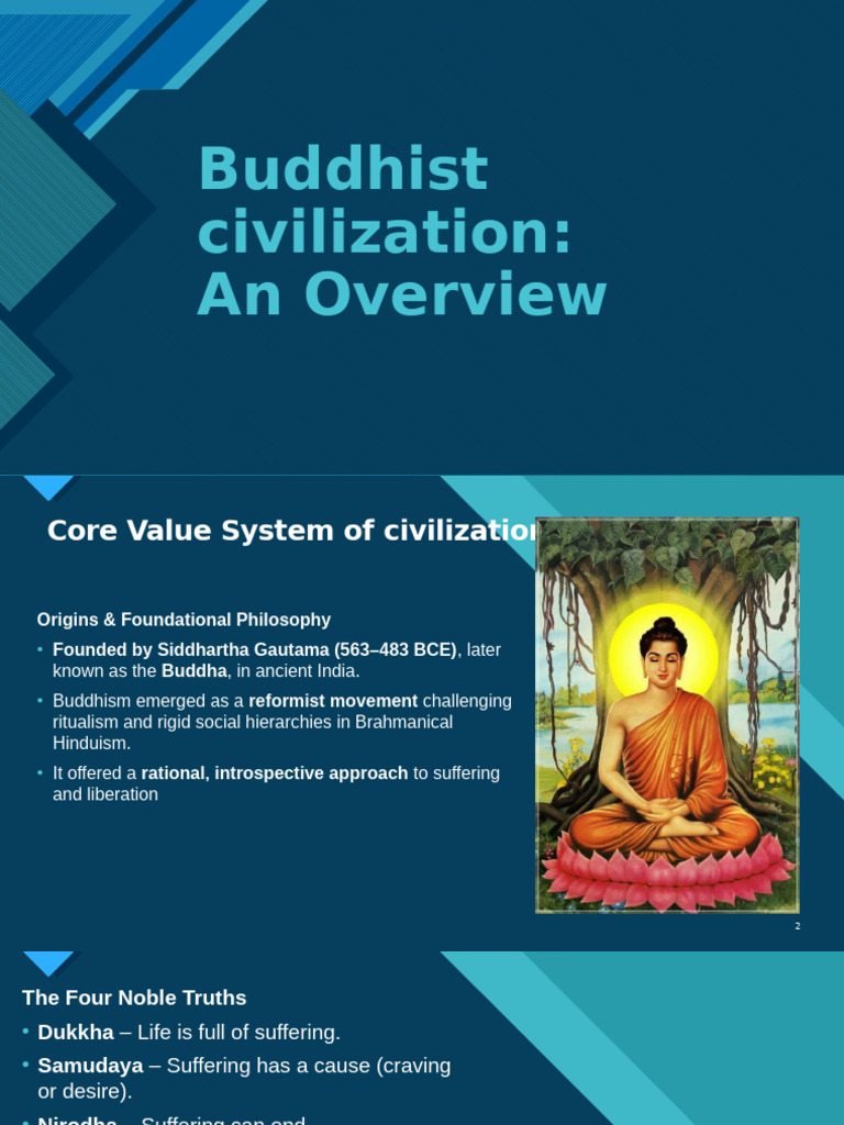 Overview of Buddhist Civilization | PDF | Noble Eightfold Path | Four ...