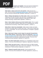 Complete List of Gibbs' Rules | PDF | American Television Series | Violence