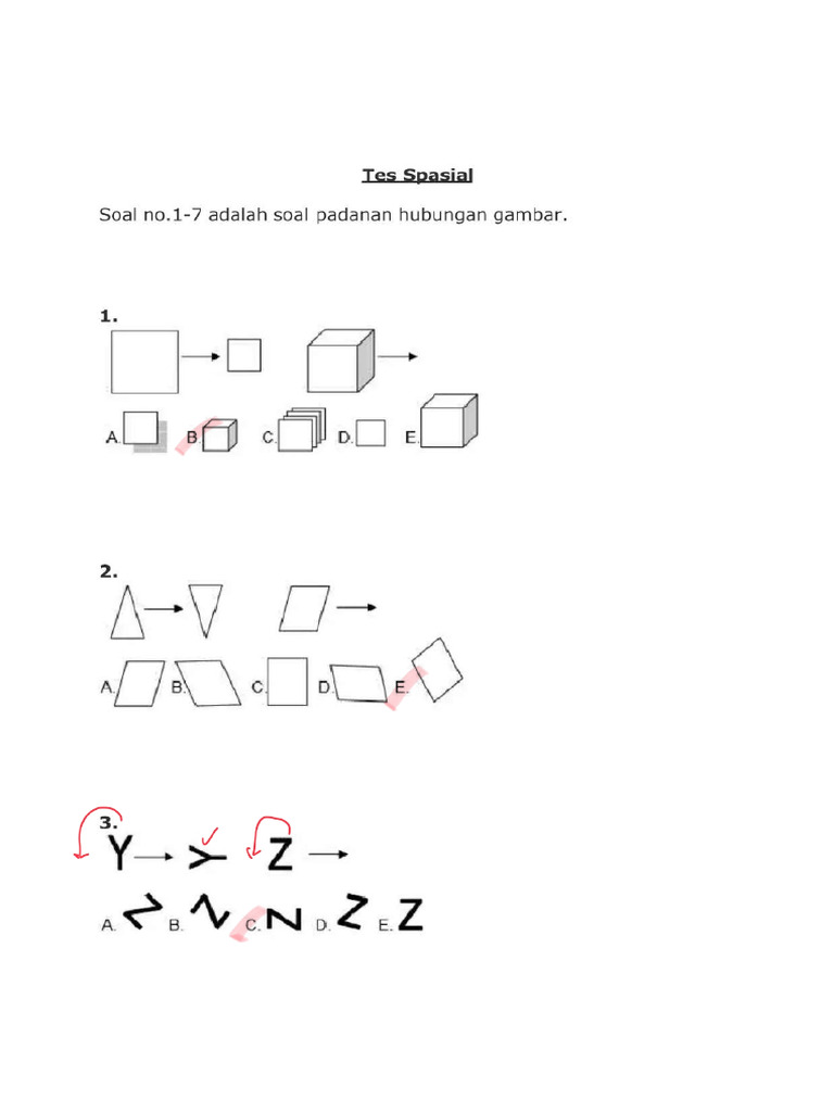 Tes Spasial | PDF
