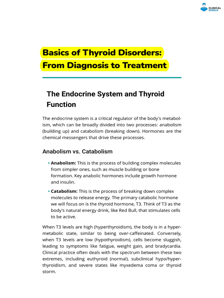 Understanding Thyroid Disorders and Treatment | PDF | Hypothyroidism ...