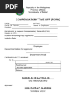 Leave - Cto Form | PDF