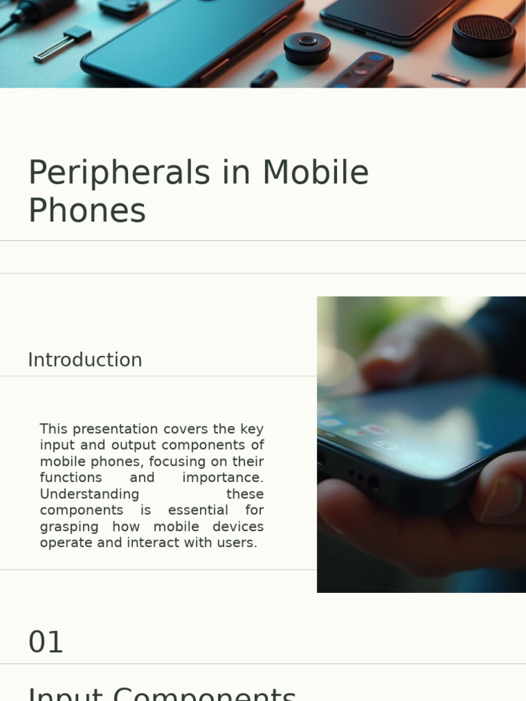 Mobile Phone Peripheral Components | PDF | Smartphone | Touchscreen