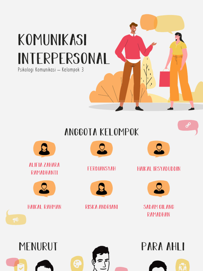 PPT_PSIKOM_KOMUNIKASI INTERPERSONAL | PDF