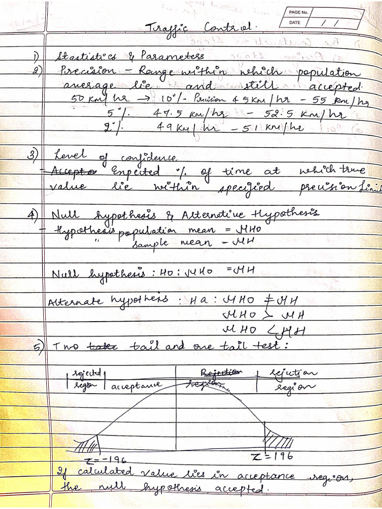Traffic Notes Remaining | PDF