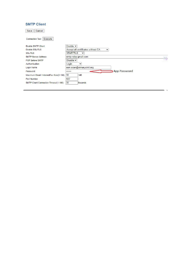 SMTP Printer Configure | PDF