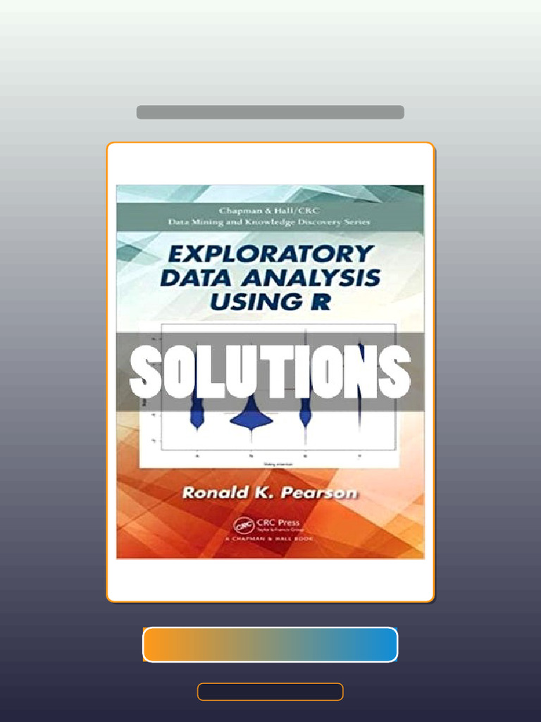 Exploratory Data Analysis Using R 1 Ed Pearson | PDF | Data Analysis