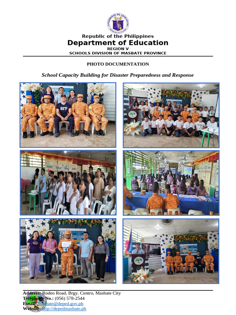 Photo Documentation SPG & DRRM | PDF | Emergency Management | Risk