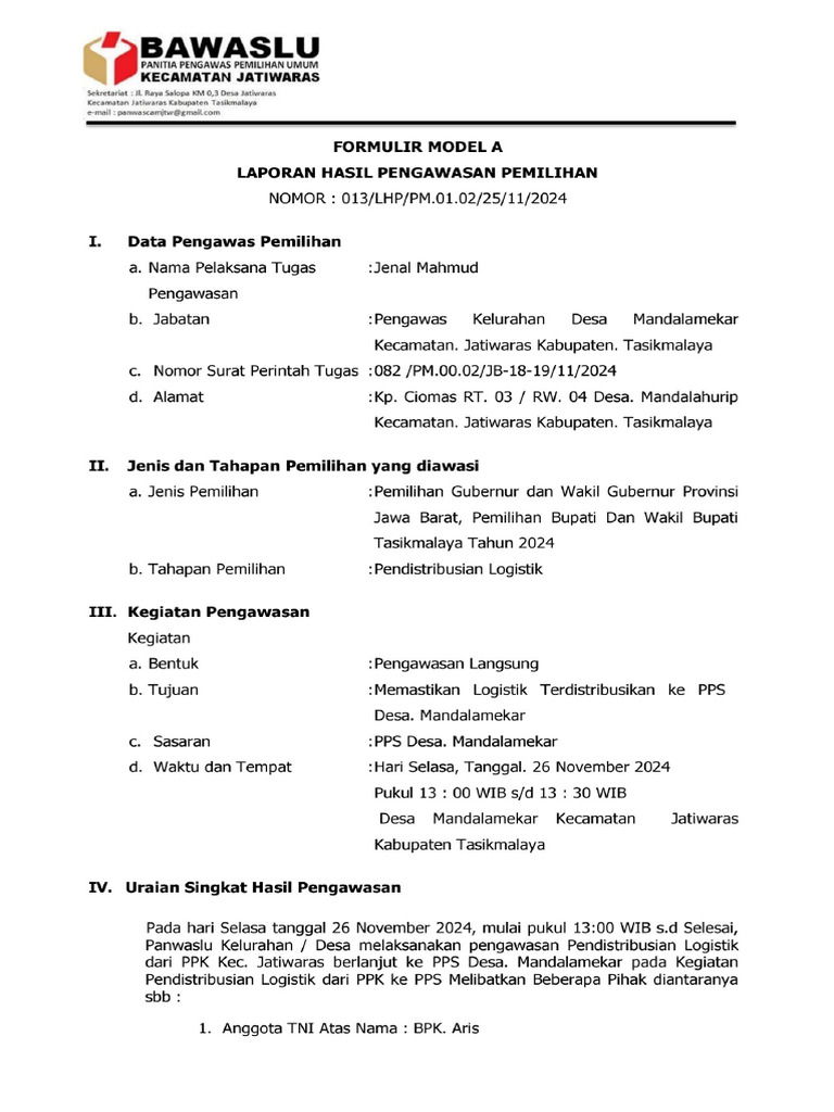 Form A Logistik PKD MDKR - Sign | PDF