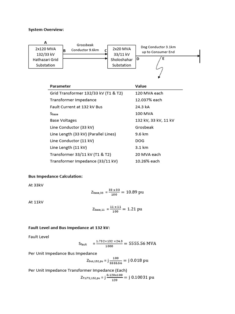 Fault Level Calculation | PDF | Electrical Impedance | Transformer