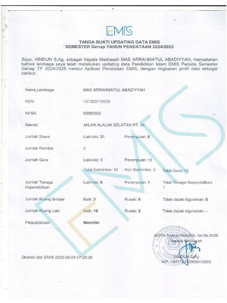 BAP 2024 2025 Genap 131263710008 | PDF