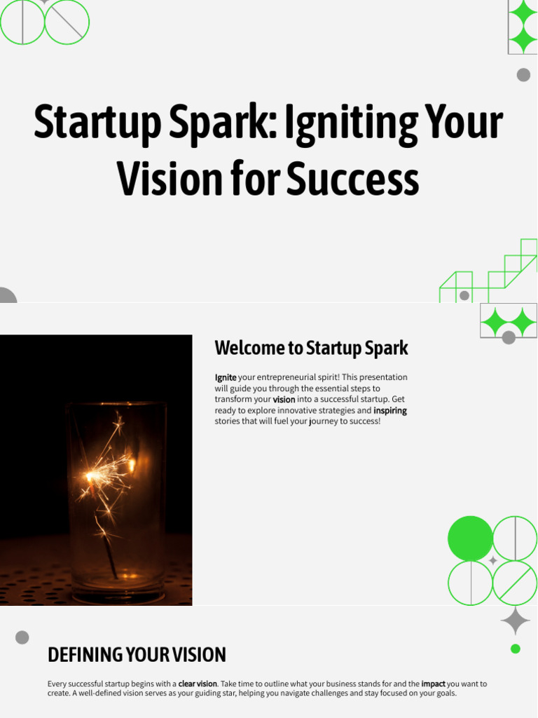 Slidesgo Startup Spark Igniting Your Vision For Success ...